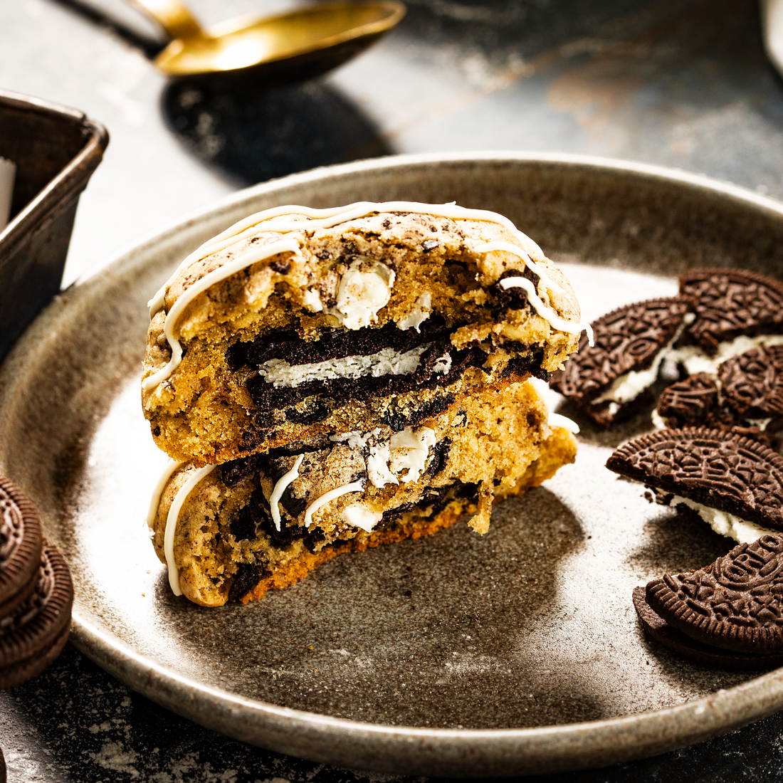 THE REBEL - Stuffed Oreo White Chocolate – Peacock Bakehouse