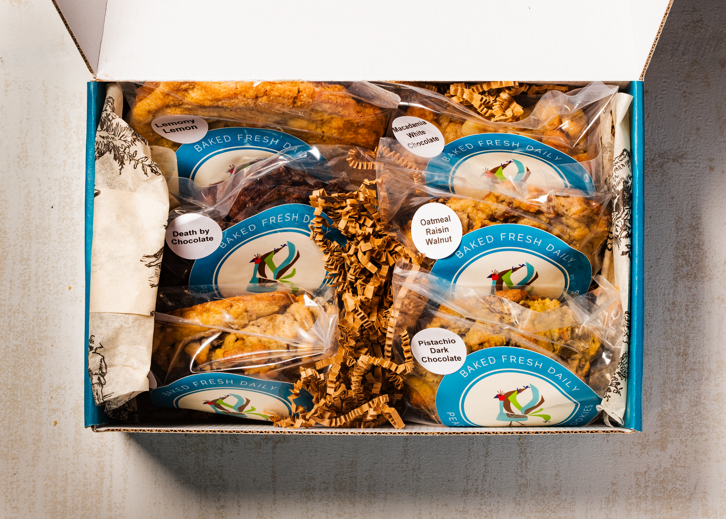 Signature Cookie Box - 6 Assorted Flavours – Peacock Bakehouse
